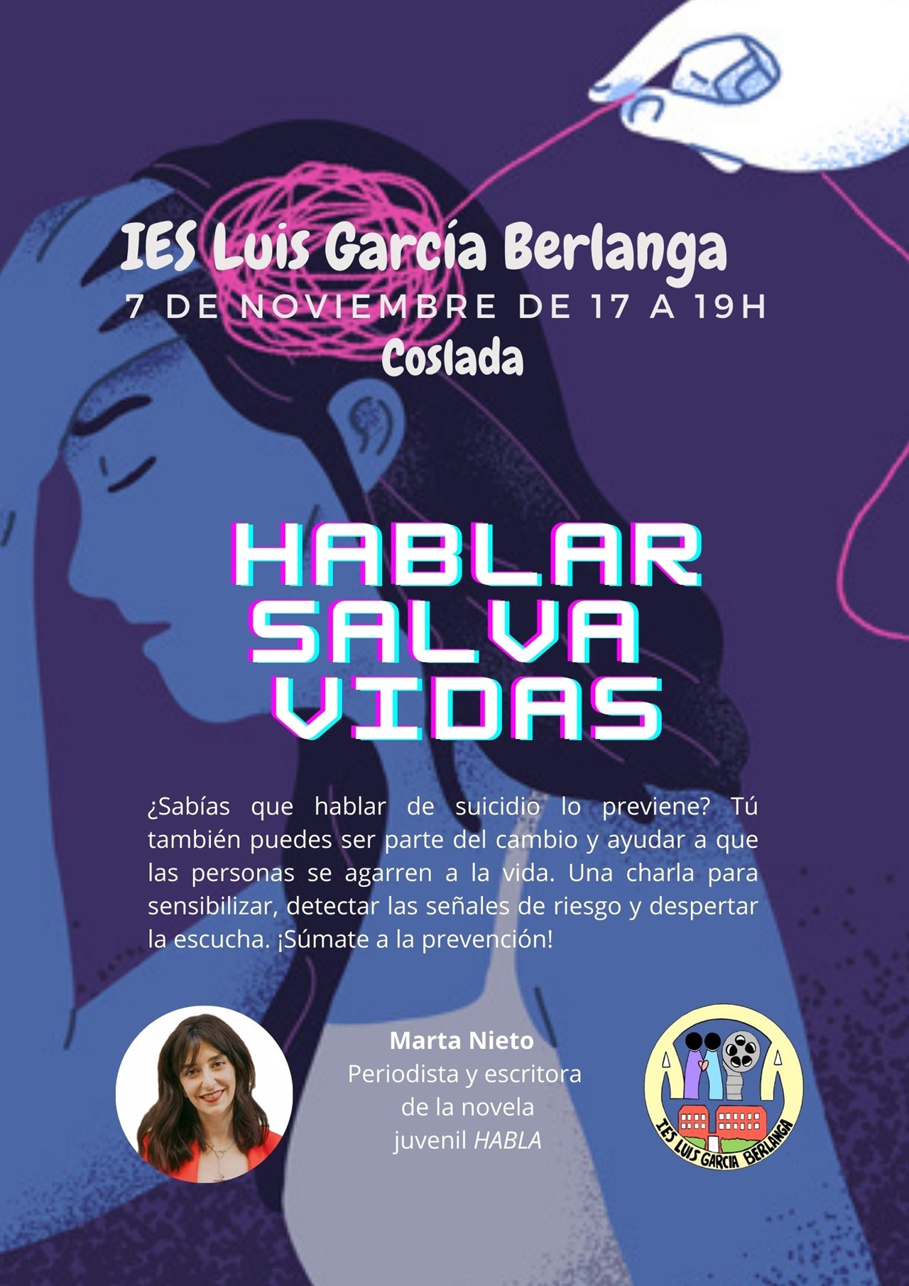 Hablar Salva Vidas - AMPA IES Luis García Berlanga