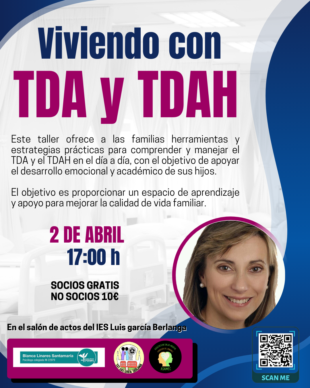 Taller sobre TDA y TDAH - AMPA IES Luis García Berlanga